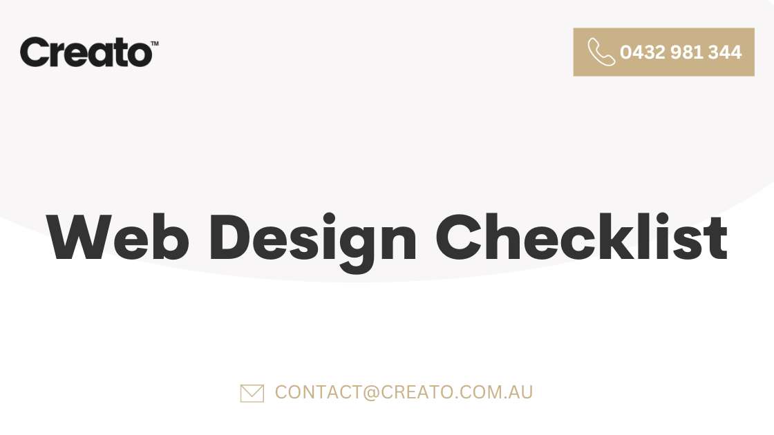 Web Design Checklist for Success in 2024 - Creato